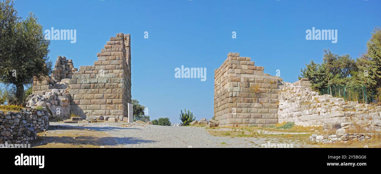 Roman, architecture and ruins building of heritage culture, fortress ...