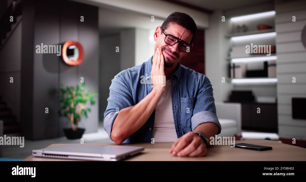 Sore Tooth And Decay. Man Dental Health. Teeth And Mouth Stock Photo ...