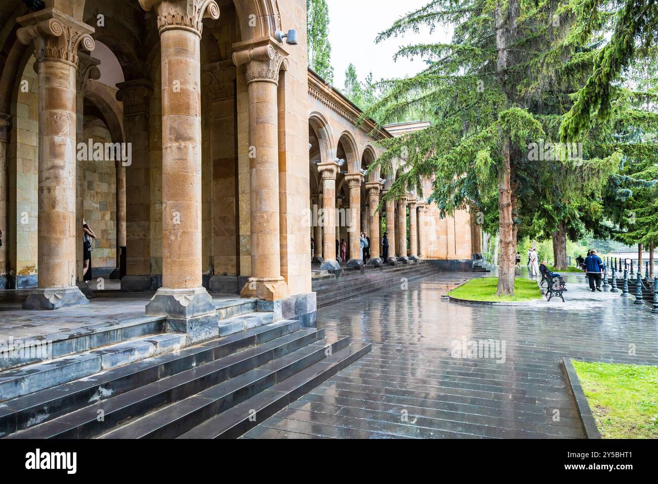 Jermuk, Armenia - August 3, 2024: colonnade of Mineral Water Gallery in ...