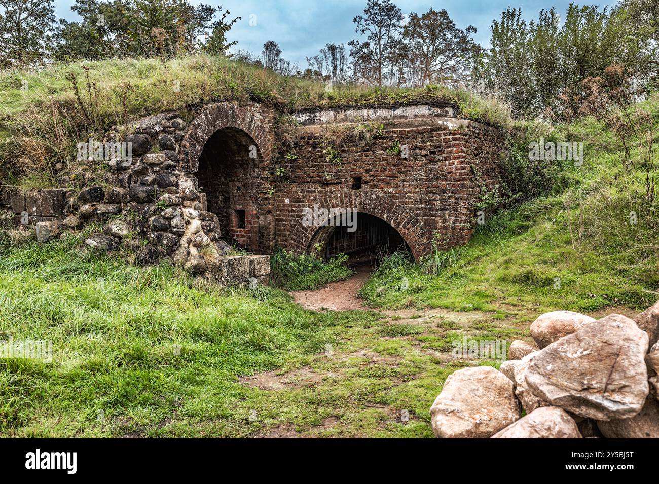 Hald castle ruins in Dollerup hills, Denmark Stock Photo - Alamy