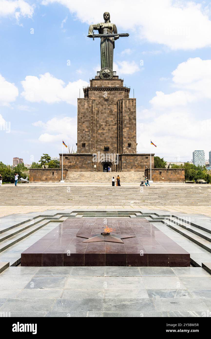 Yerevan, Armenia - August 11, 2024: Eternal Flame at Tomb of Unknown ...