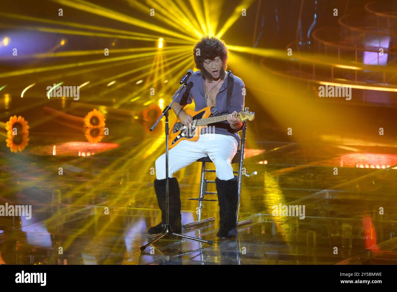 Rome, Italy. 20th Sep, 2024. Simone Annichiarico performs during the ...