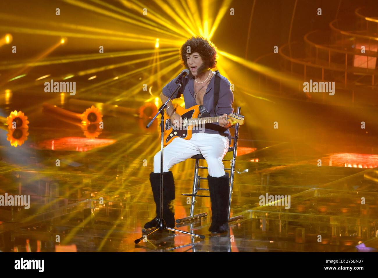 Rome, Italy. 20th Sep, 2024. Simone Annichiarico performs during the ...