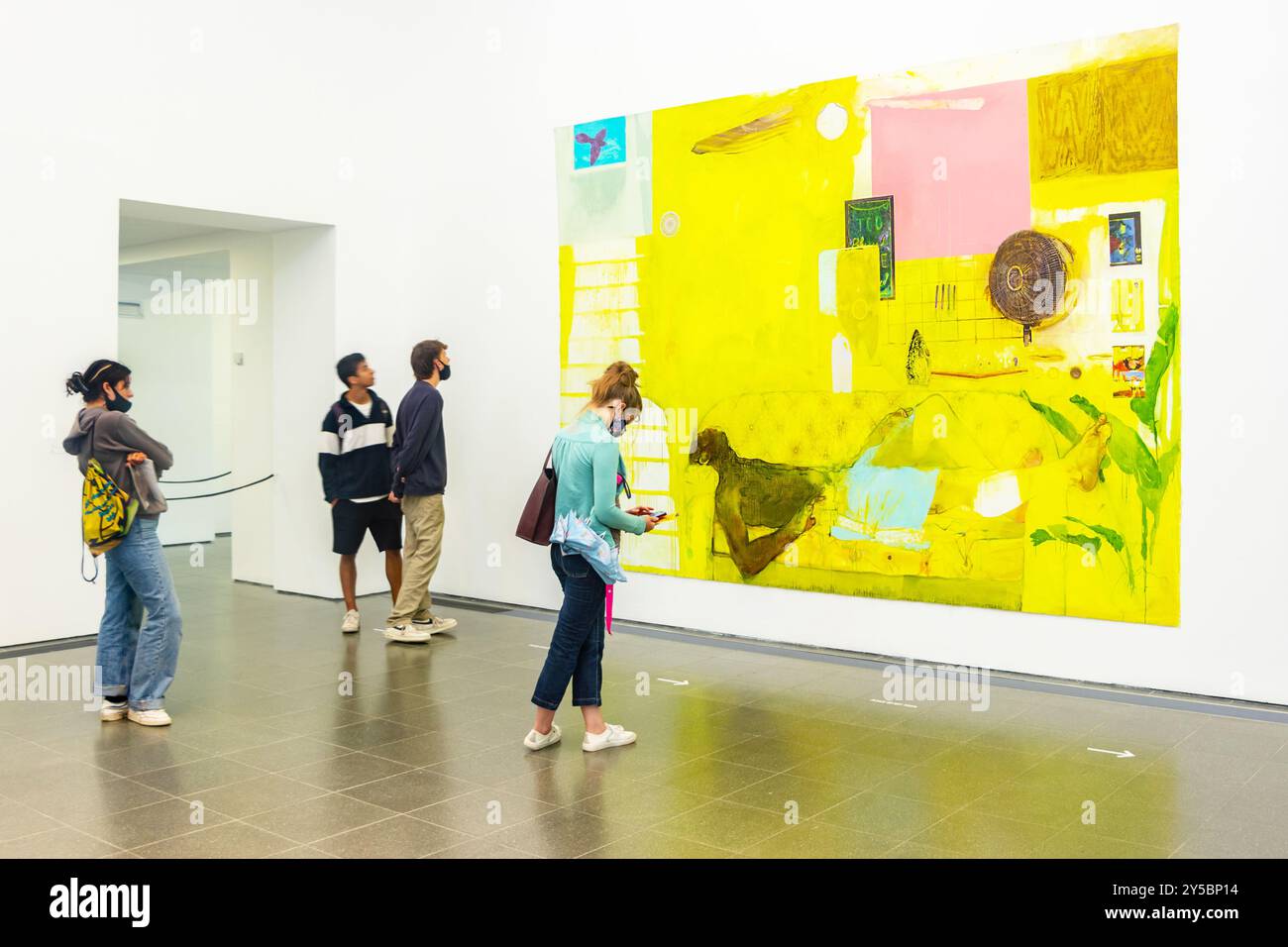 vibrant yellow abstract painting Blessed Are Those Who Mourn Jennifer ...