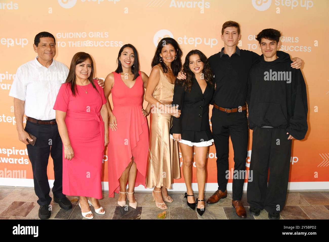 LOS ANGELES, CALIFORNIA - SEPTEMBER 20: Isabela Merced (3rd from R) and ...