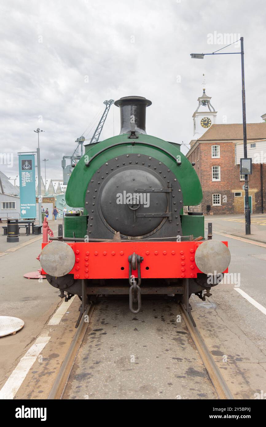 1941 Ajax Saddle Tank steam locomotive vintage train at chatham ...