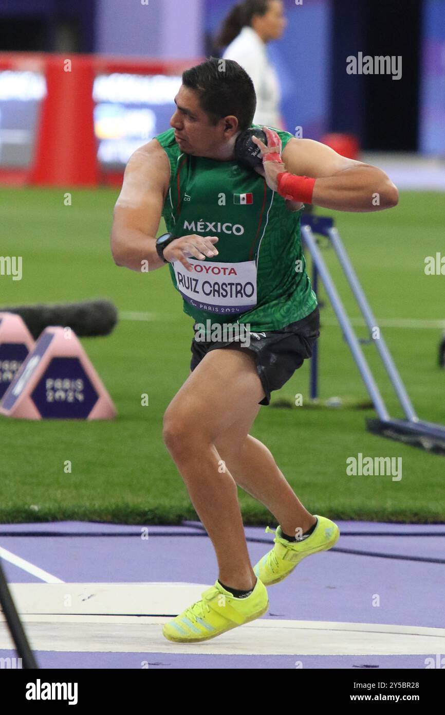 Jose Roman RUIZ CASTRO of Mexico in the Para Athletics Men's Shot Put ...