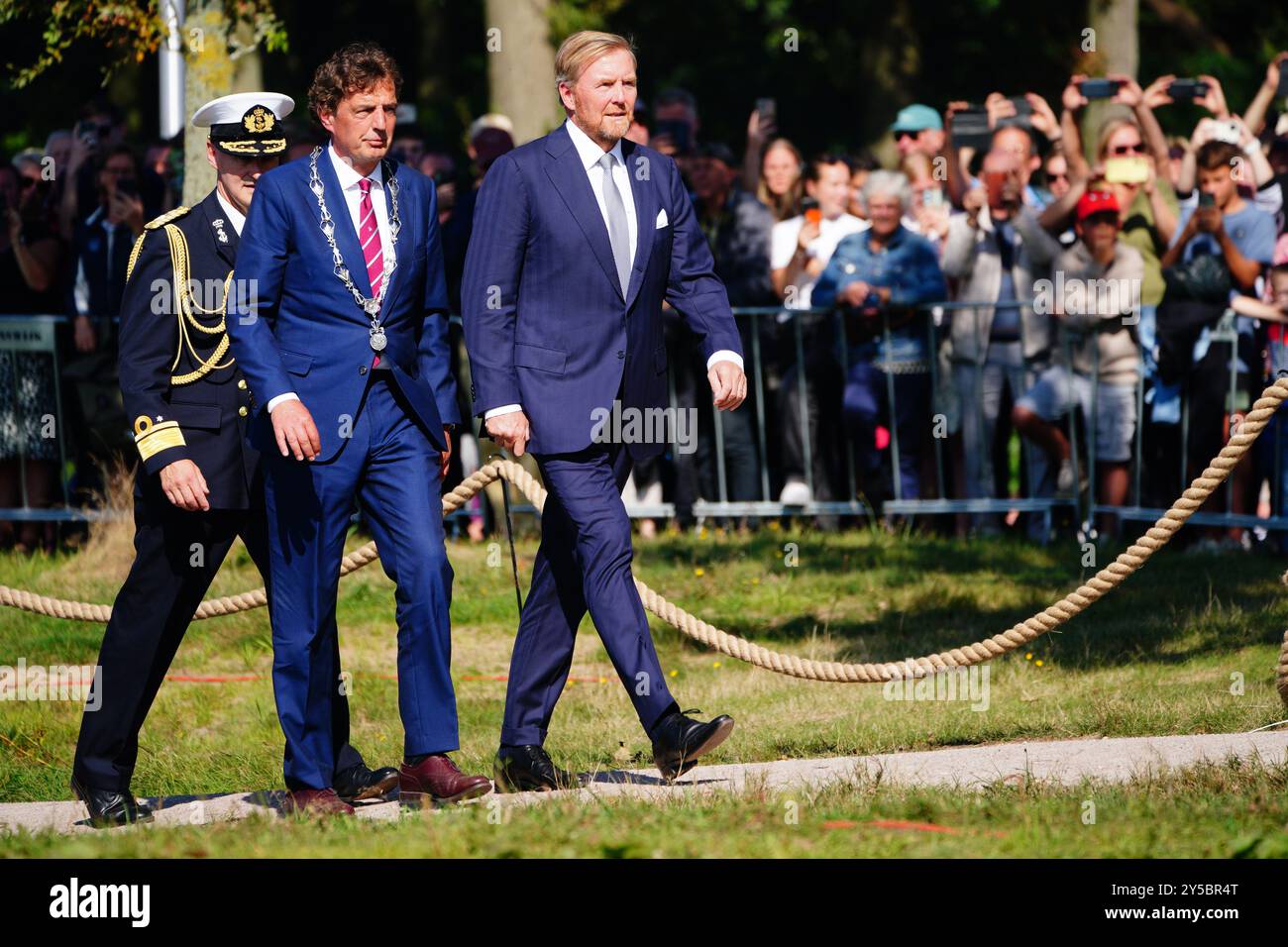 King Willem-Alexander of the Netherlands (right) during a event at ...