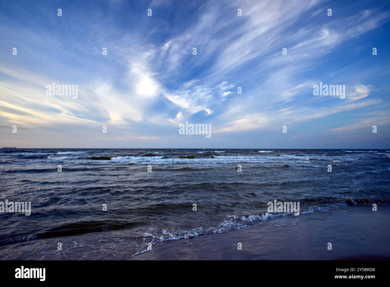 Baltic Sea beach in Jantar Stock Photo - Alamy