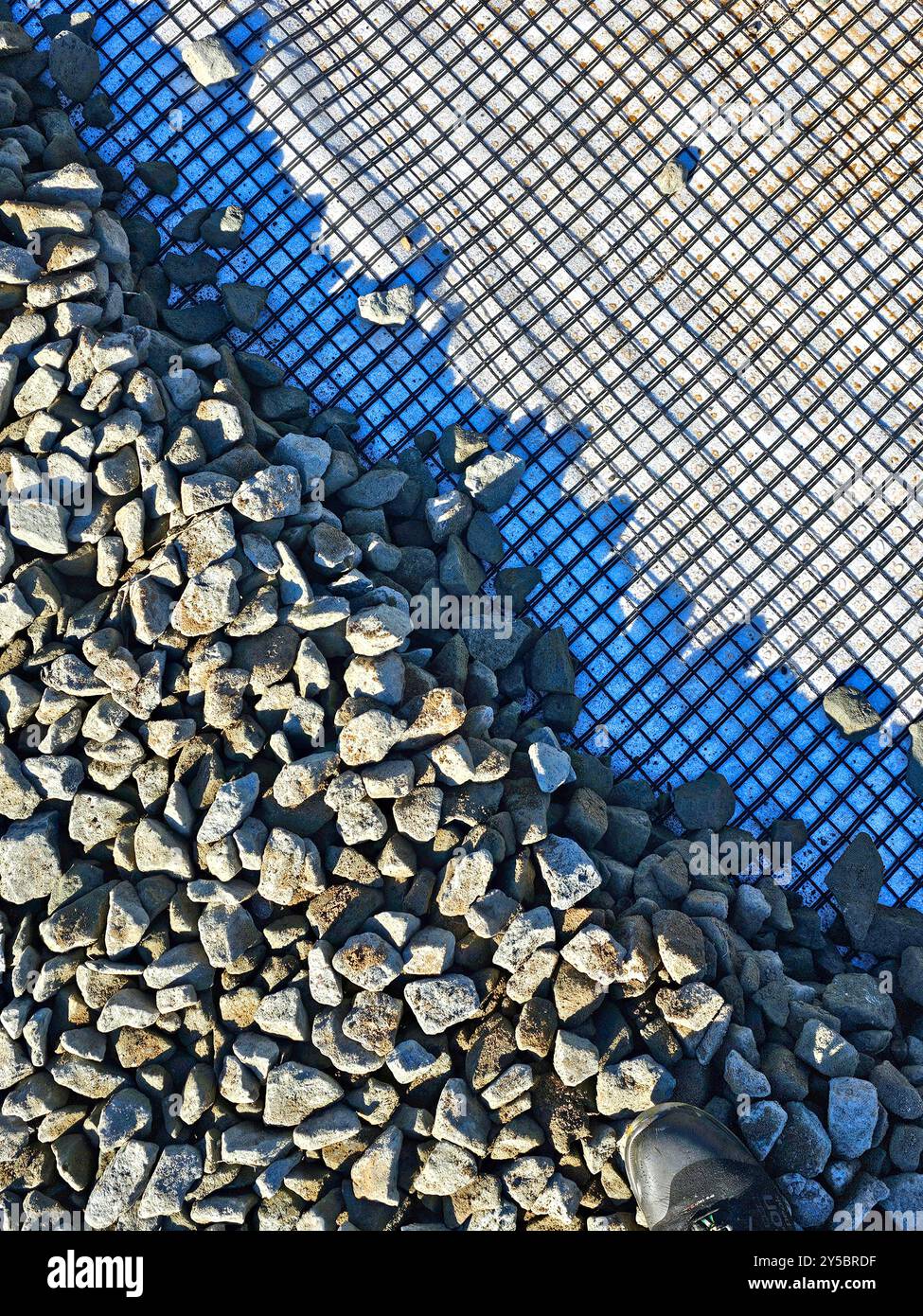 Texture, background. Crushed stone pebbles for landscaping pebbles ...