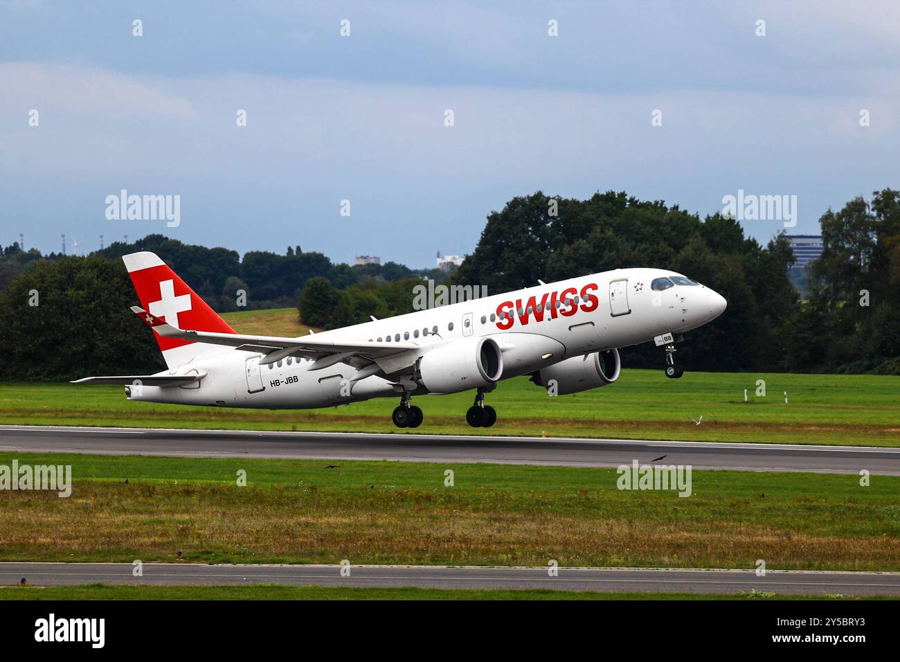 Stockbilder 09/2024 Swiss Air Flugzeug auf dem Hamburg Airport Helmut ...