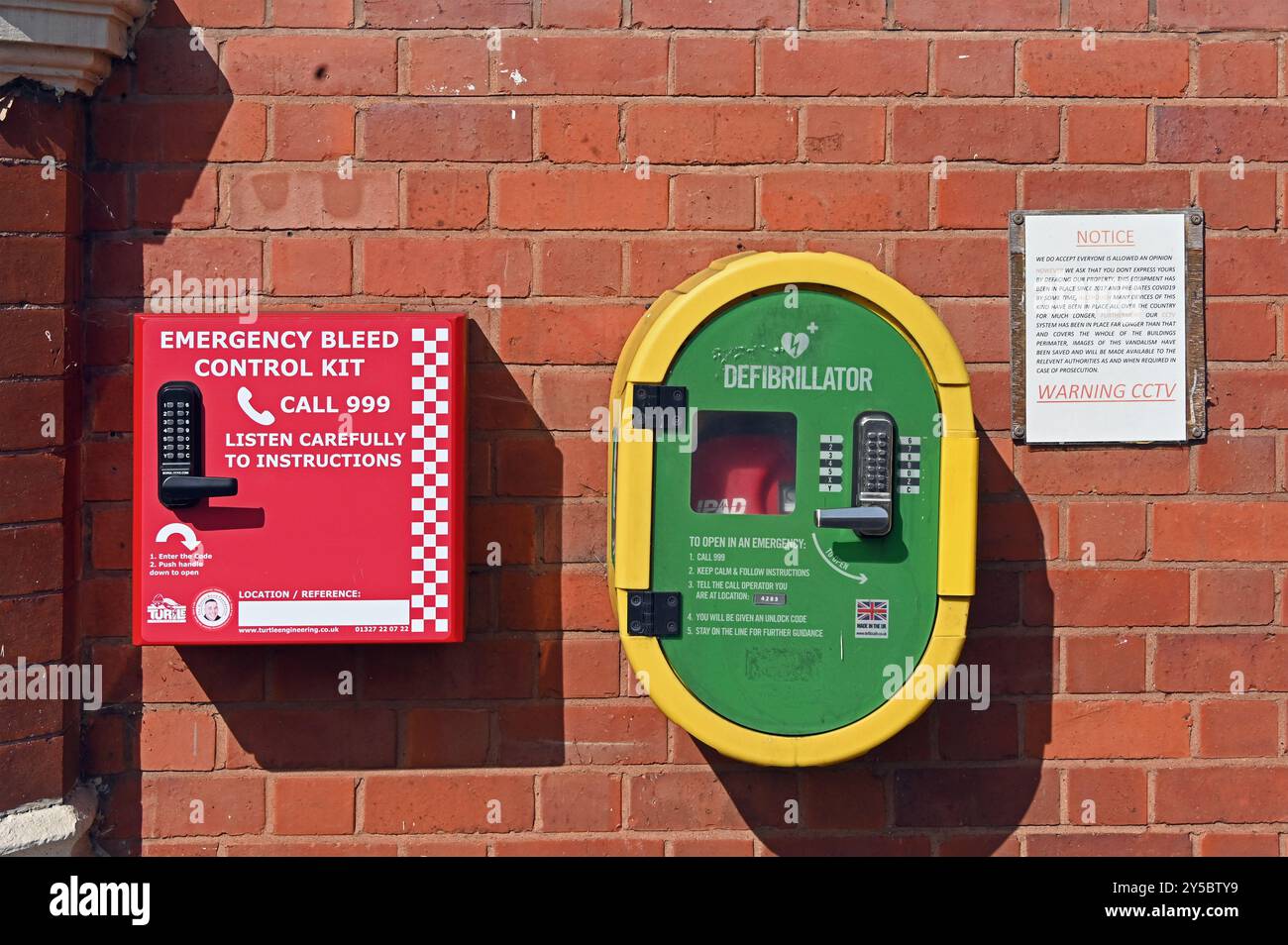 Turtle Emergency Bleed Control Kit and Defibsafe Defibrillator mounted ...