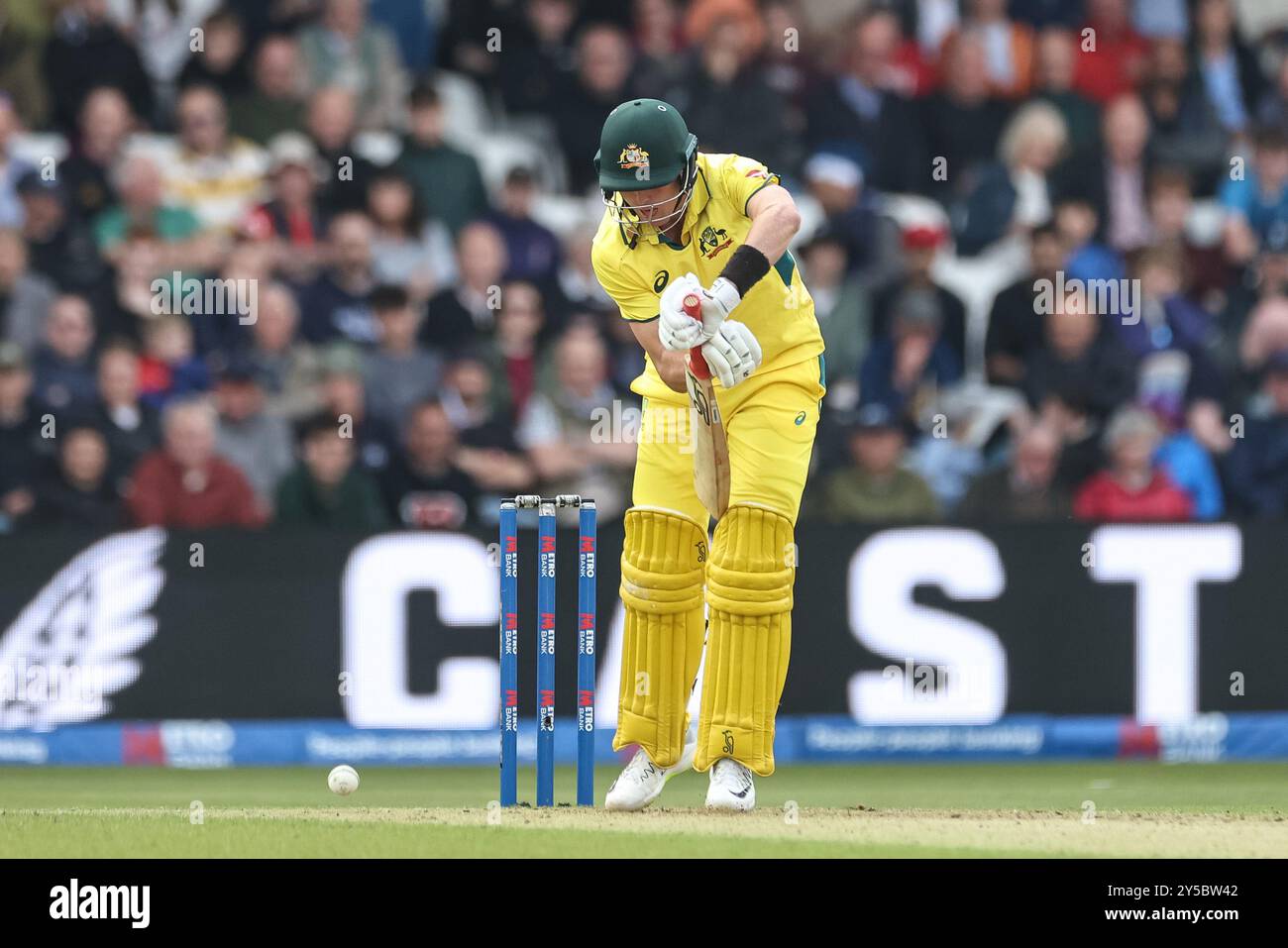 Marnus Labuschagne of Australia makes one run and Australia notch up ...