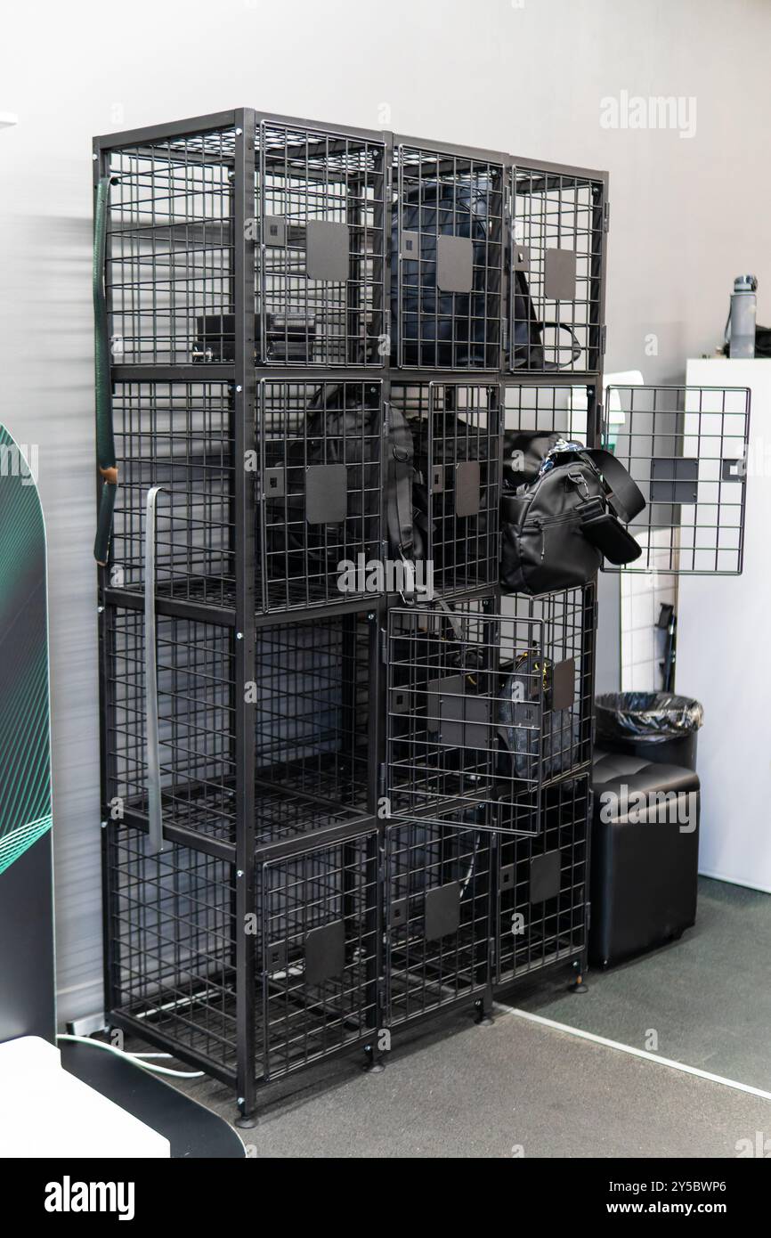 design mesh pattern storage steel iron black equipment wooden rack ...