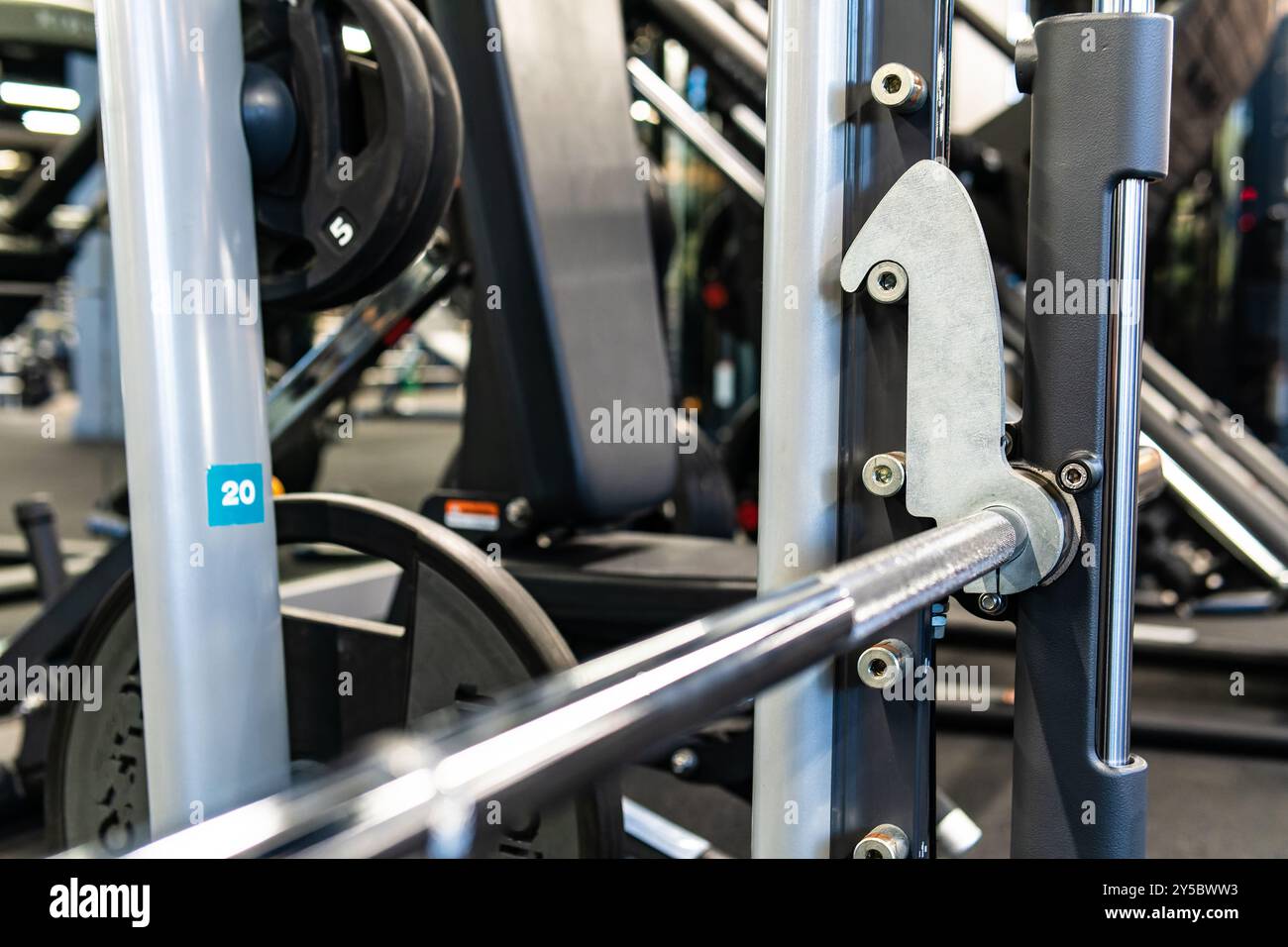 healthy sport club heavy gym modern health equipment lifestyle exercise ...