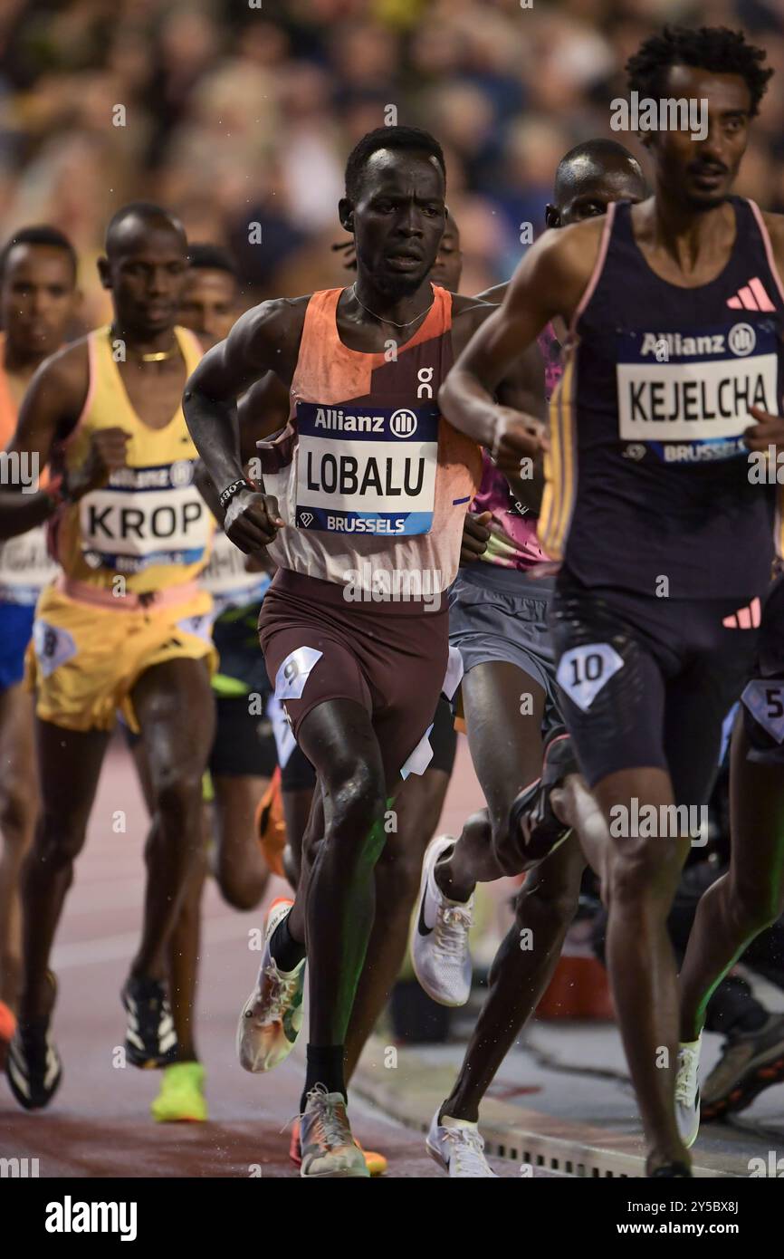 Dominic Lokinyomo Lobalu of Switzerland competing in the men’s 5000m at ...
