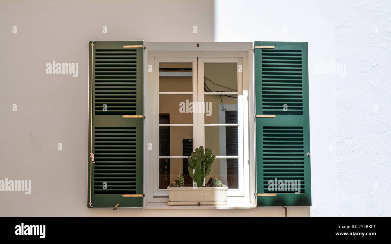 Mediterranean window shutters hi-res stock photography and images - Alamy