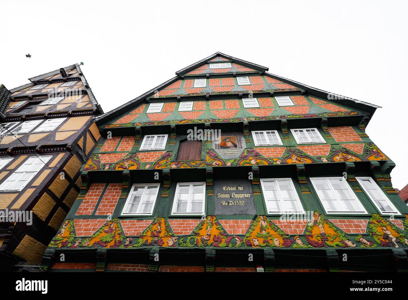 View of old buildings in the city of Celle Stock Photo - Alamy