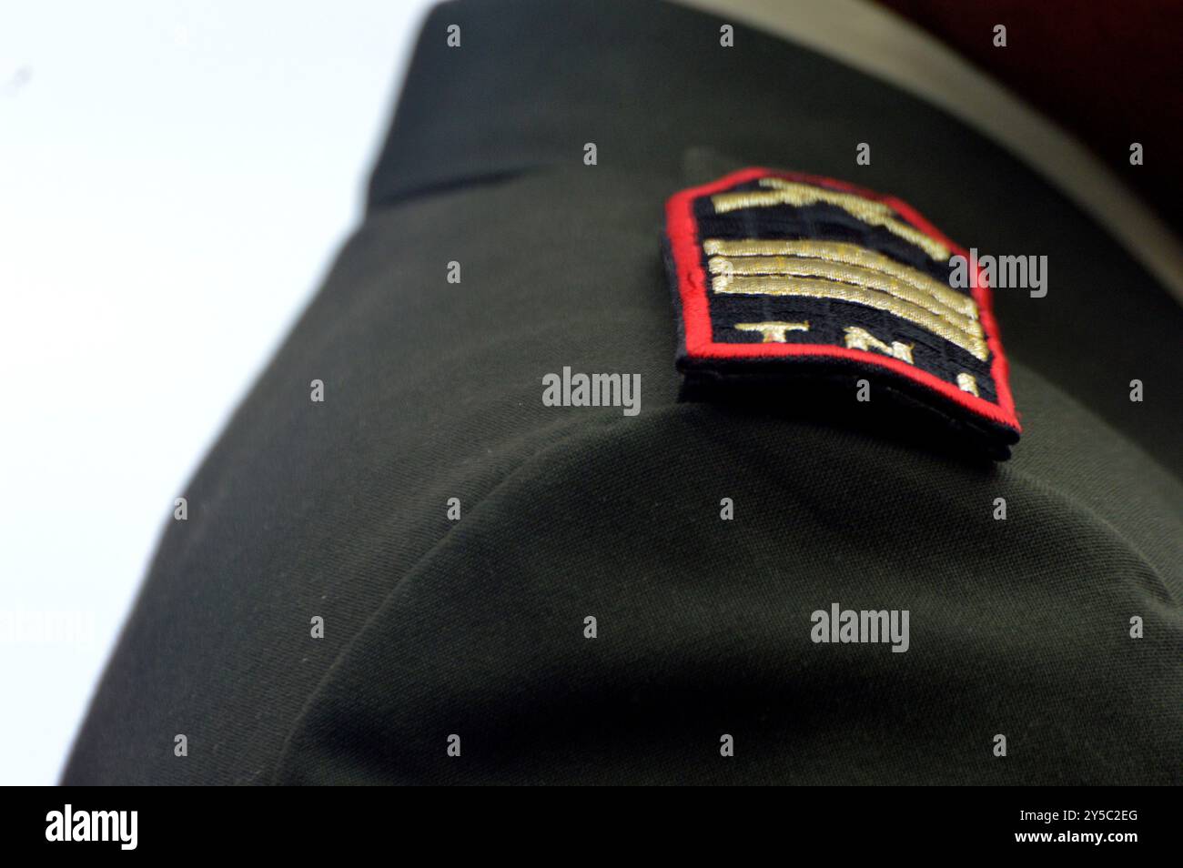 Indonesian military Corporal rank insignia on the shoulder Stock Photo ...