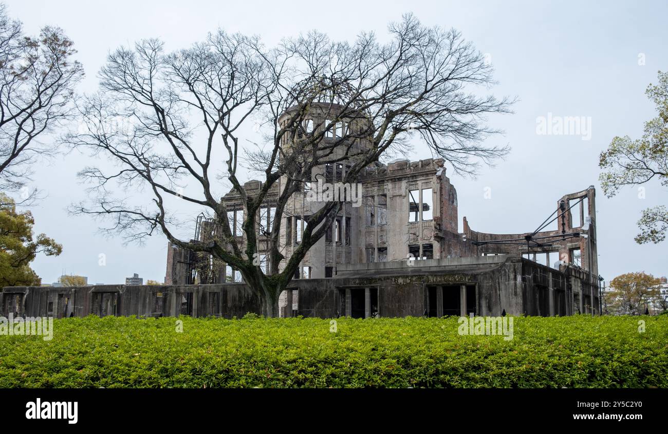 Hiroshima Peace memorial, Atomic Bomb or Genbaku Dome, Japan. Building ...