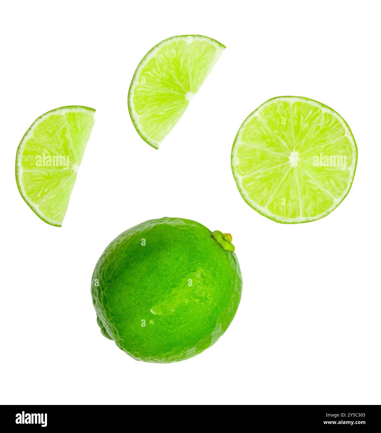 Slices fresh citrus fruits Cut Out Stock Images & Pictures - Alamy