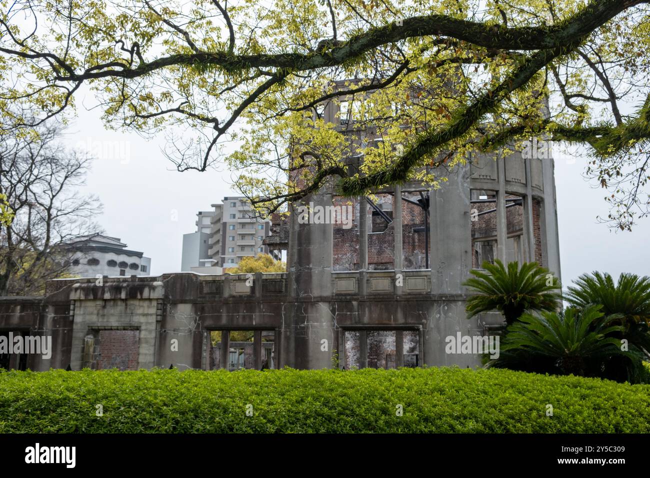 Hiroshima Peace memorial, Atomic Bomb or Genbaku Dome, Japan. Building ...