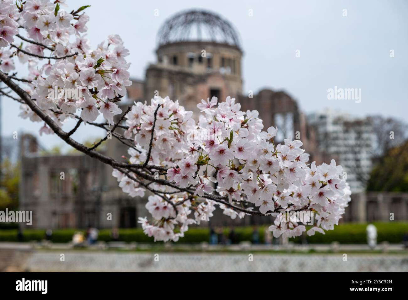Hiroshima Peace memorial, Atomic Bomb or Genbaku Dome, Japan. View of ...