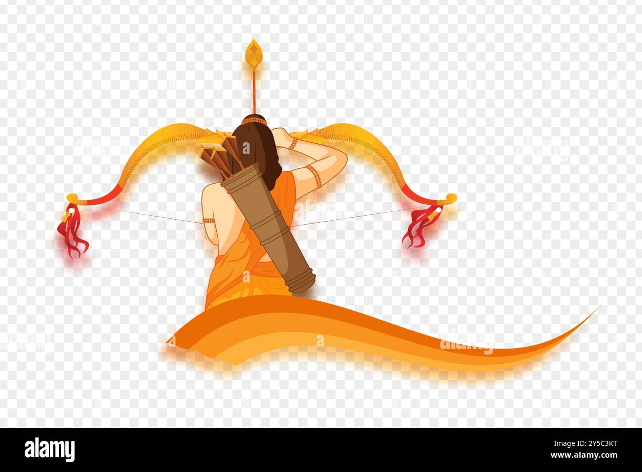 Vector illustration of lord Ram on transparent background Stock Vector ...