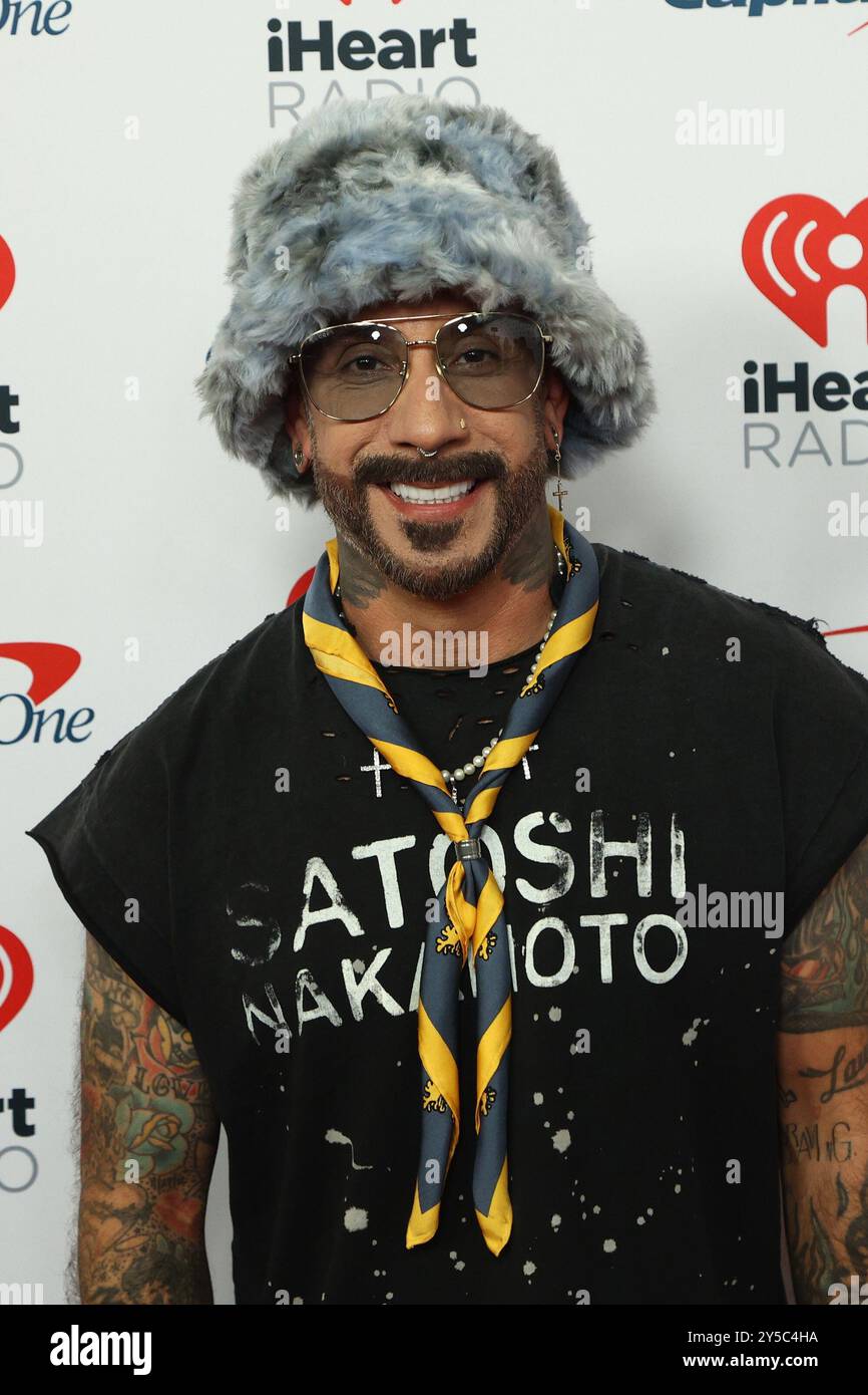 AJ McLean in attendance for 2024 iHeartRadio Music Festival - FRI, T ...