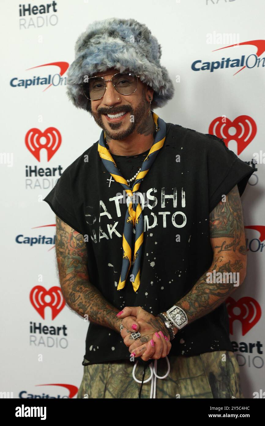 AJ McLean in attendance for 2024 iHeartRadio Music Festival - FRI, T ...