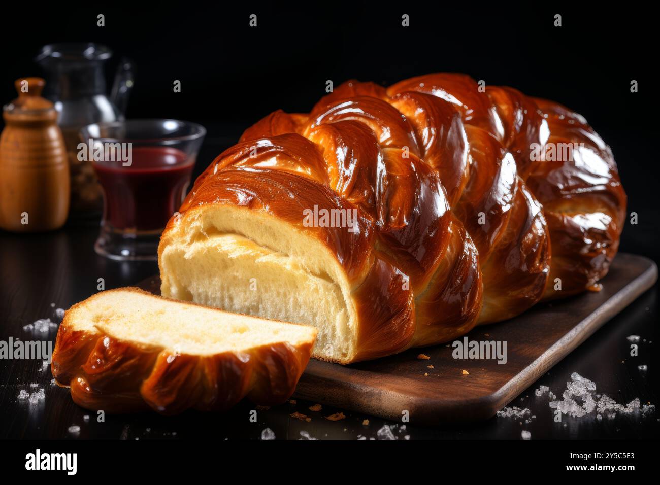 Celebrating jewish high holidays a feast of traditional dishes in a ...