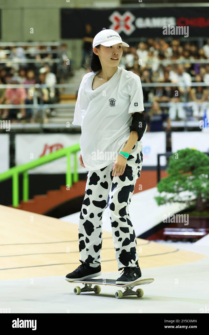 Chiba, Japan. 21st Sep, 2024. Aoi Uemura (JPN) Skateboarding : X Games Chiba 2024 Women's ...