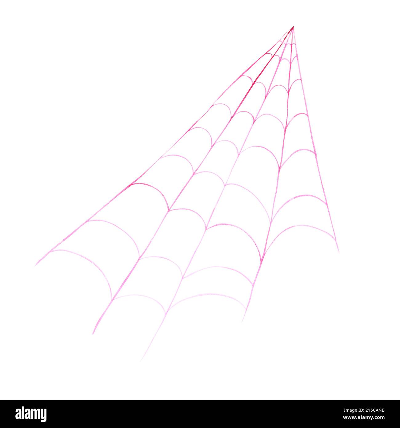 Pink spider web. Drawing of dangerous arthropod arachnid net ...