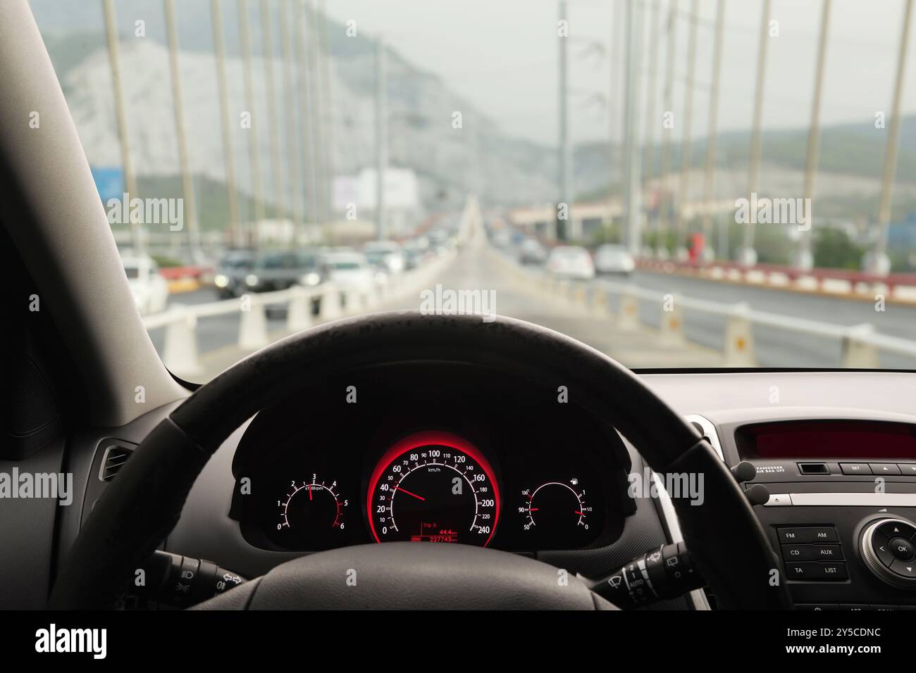 Drivers view from interior car hi-res stock photography and images - Alamy