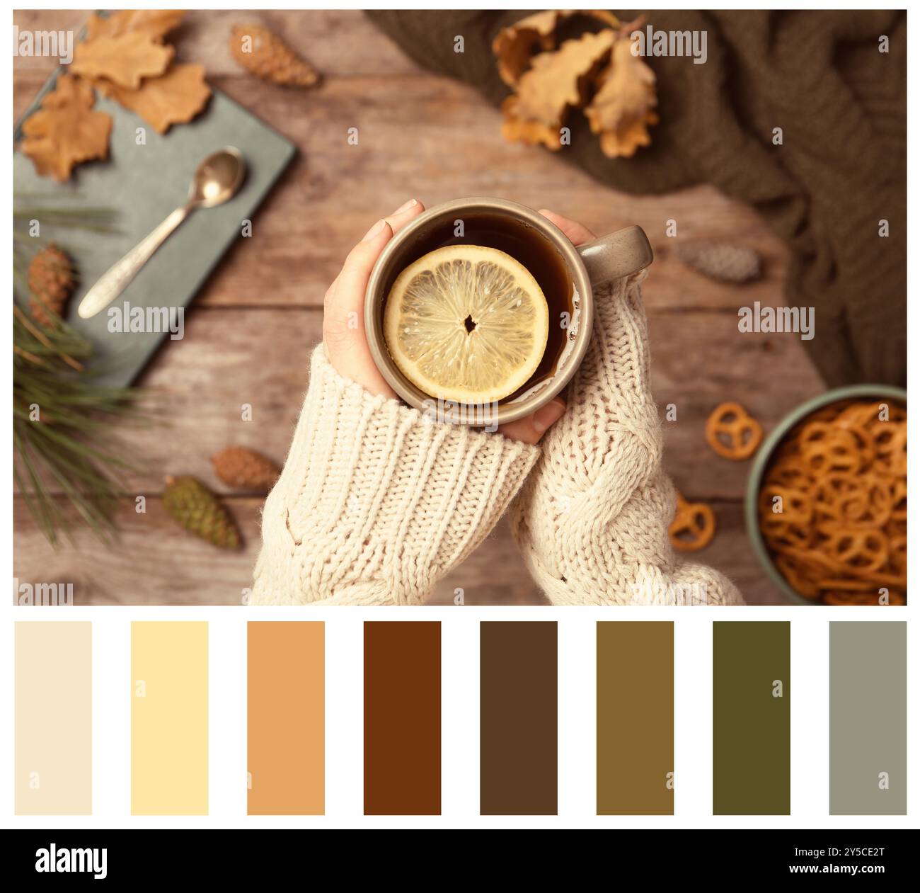 Cozy autumn morning hand Cut Out Stock Images & Pictures - Alamy