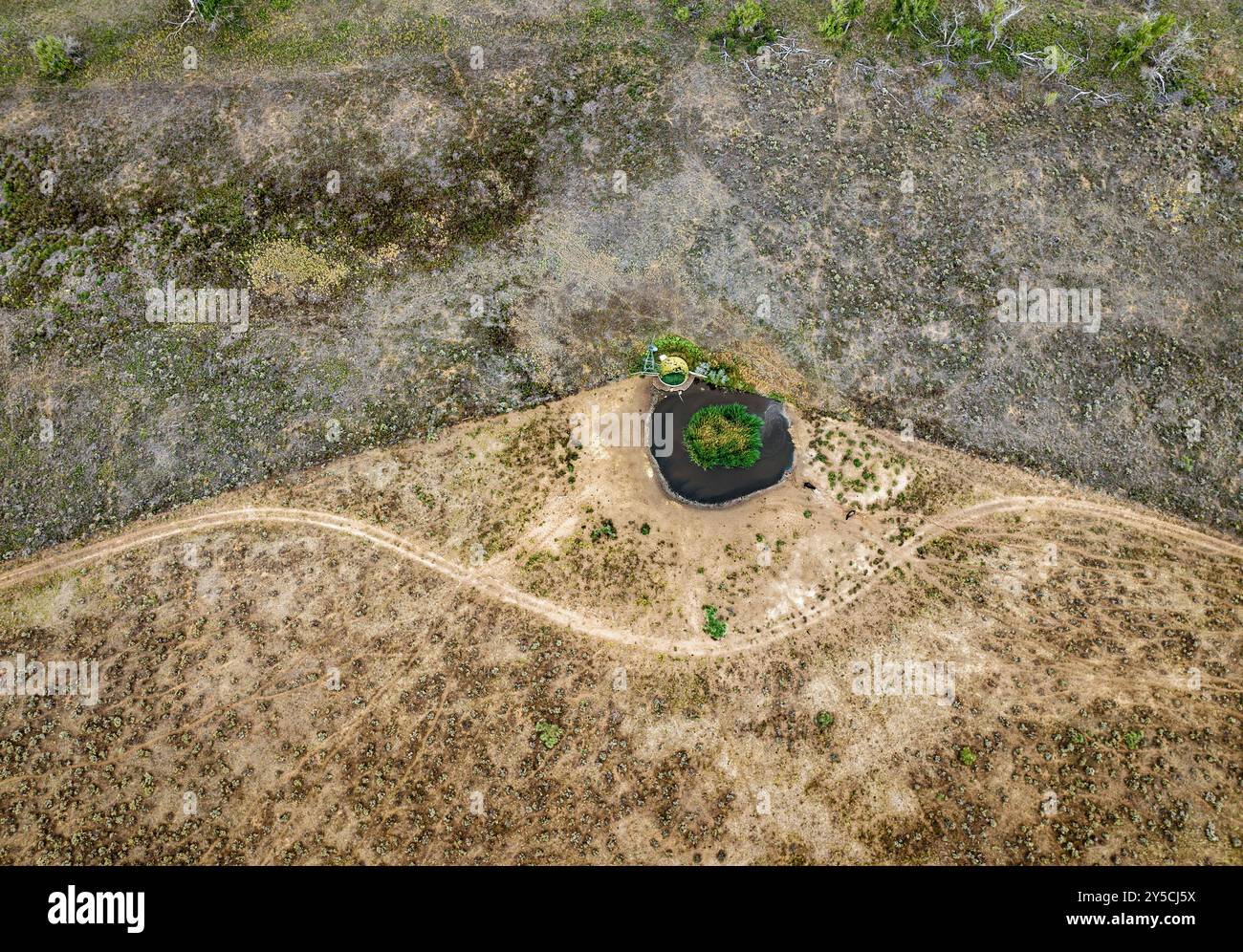 A road cuts through the Cimarron National Grassland in western Kansas ...