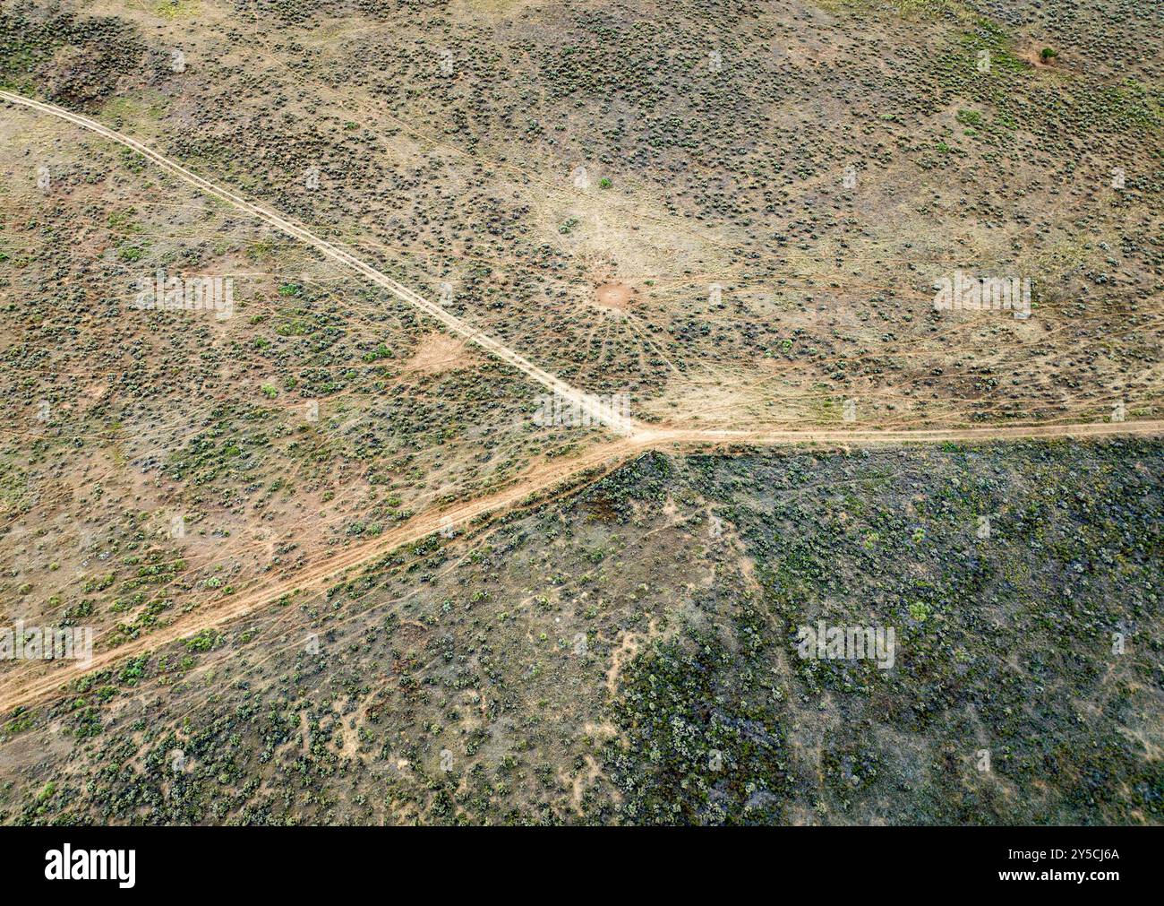 A road cuts through the Cimarron National Grassland in western Kansas ...