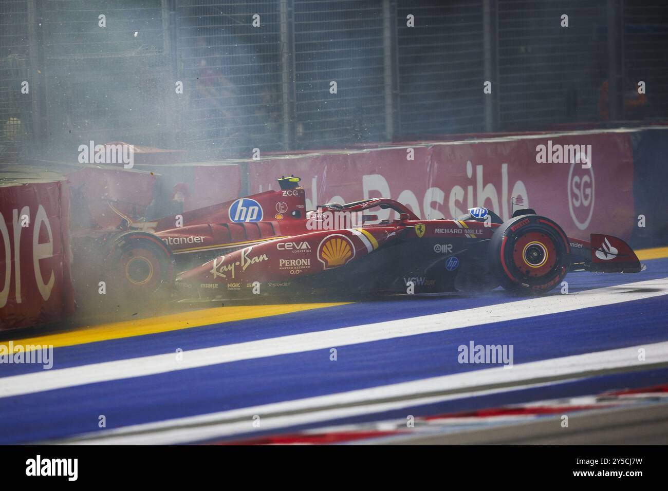 Singapore. 21st Sept 2024. 55 SAINZ Carlos (spa), Scuderia Ferrari SF ...