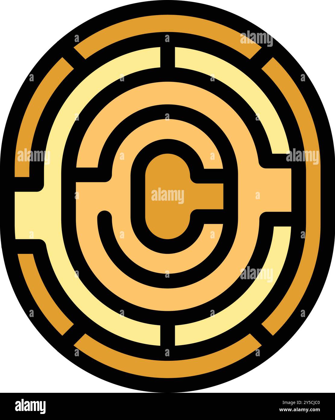 Copyright protection system is being represented by copyright symbol ...