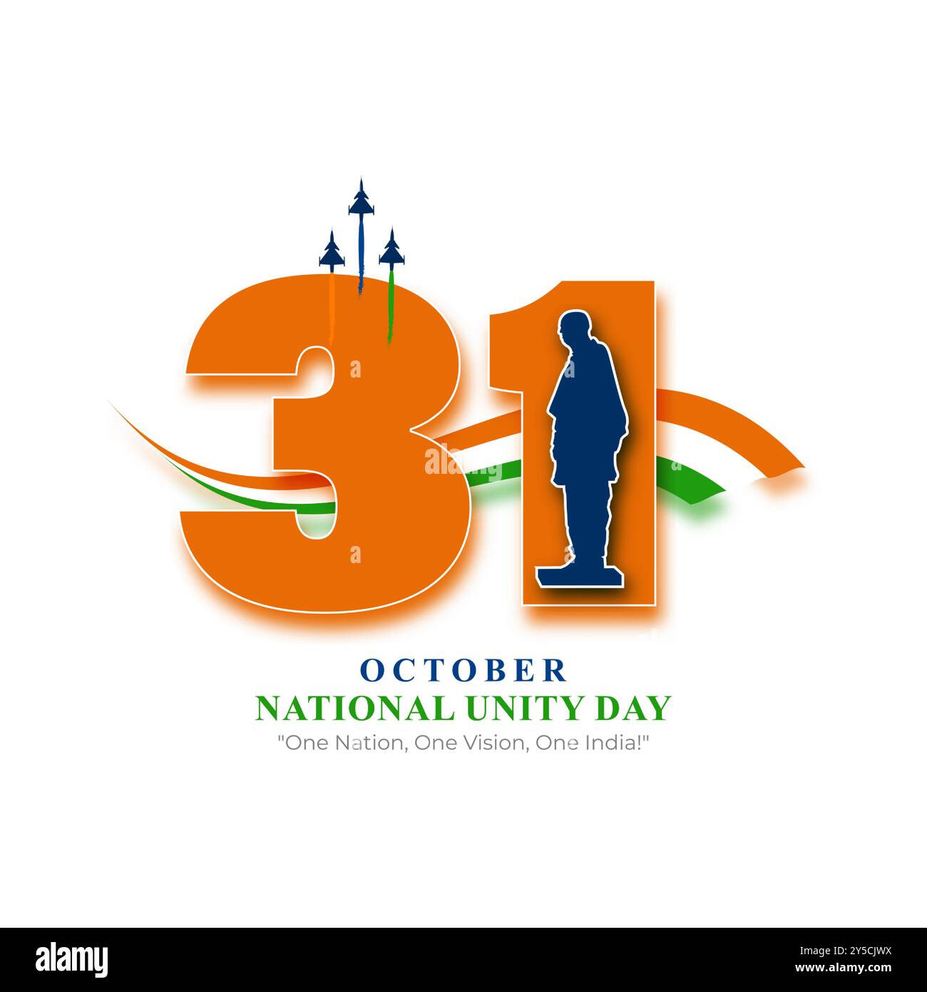 Vector illustration of National Unity Day of India social media feed ...