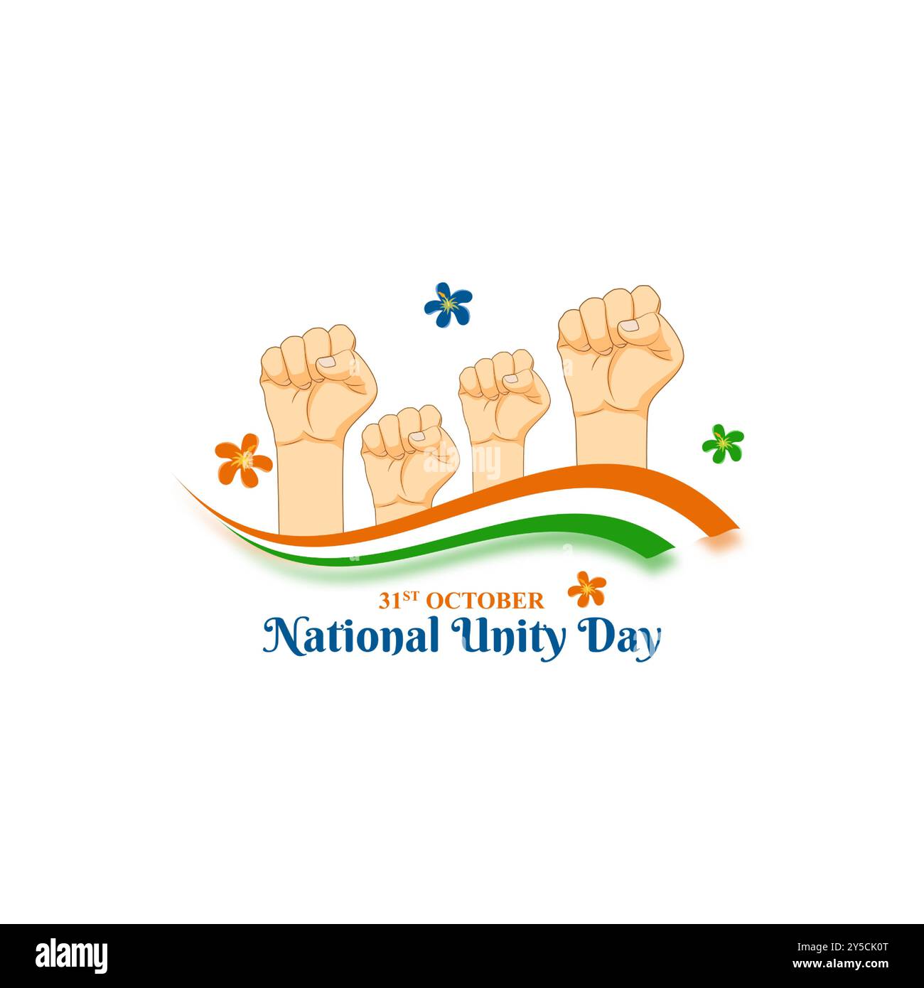Vector illustration of National Unity Day of India social media feed ...