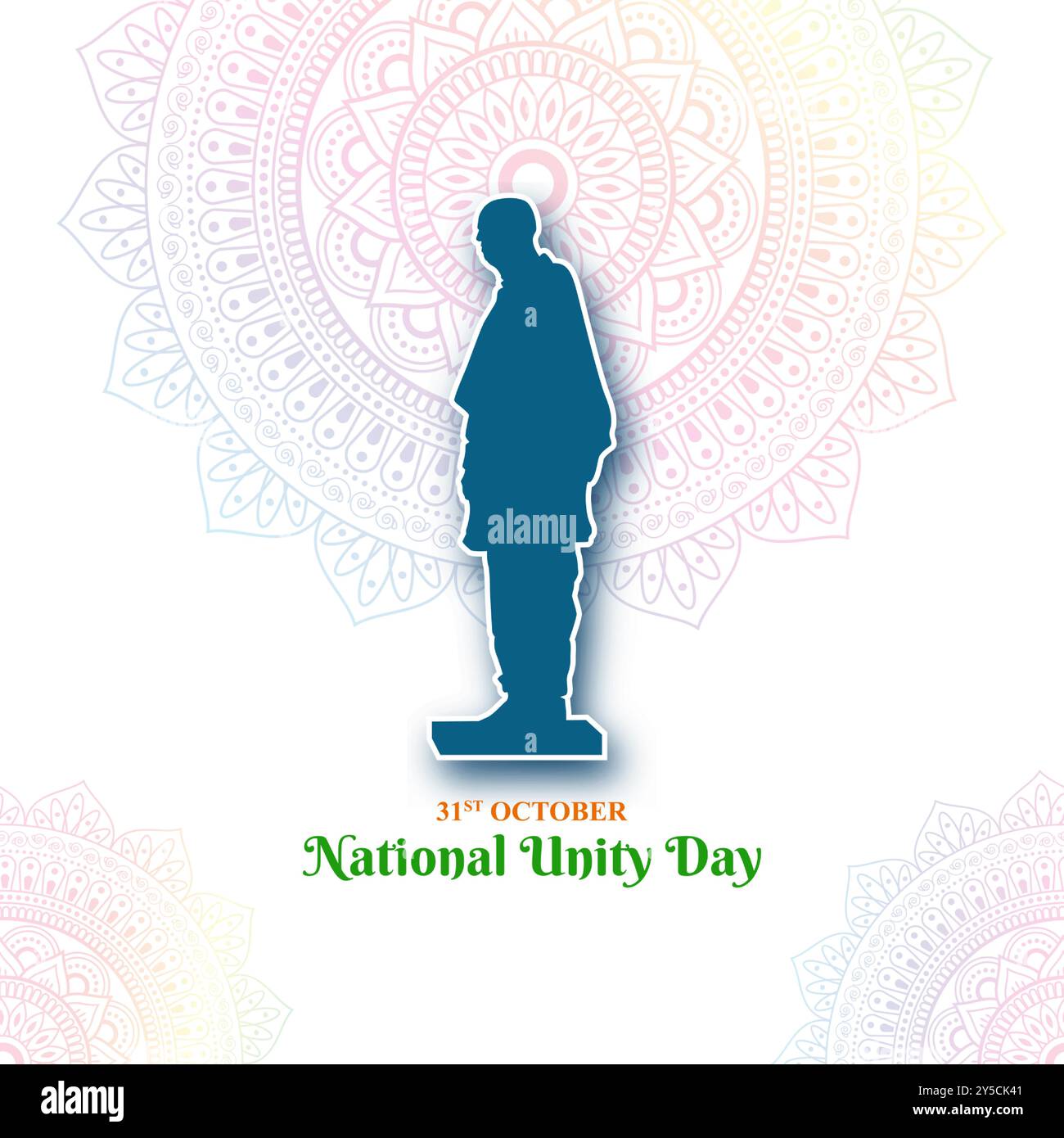 Vector illustration of National Unity Day of India social media feed ...