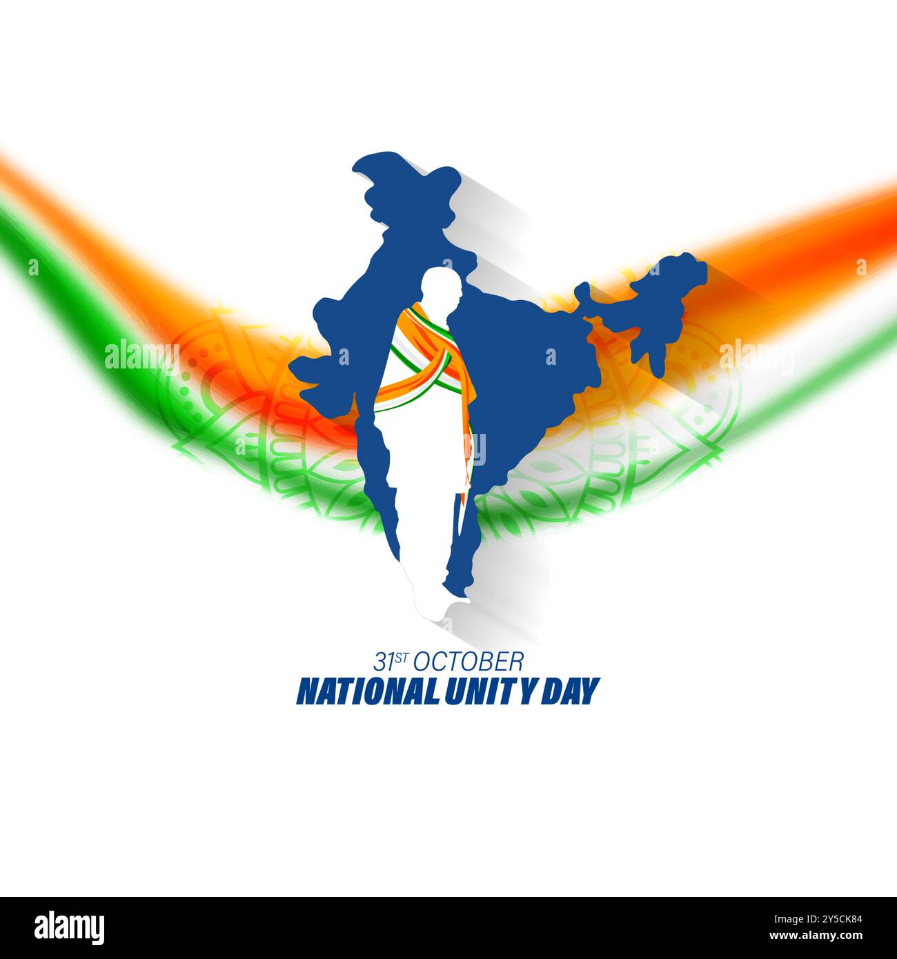 Vector illustration of National Unity Day of India social media feed ...