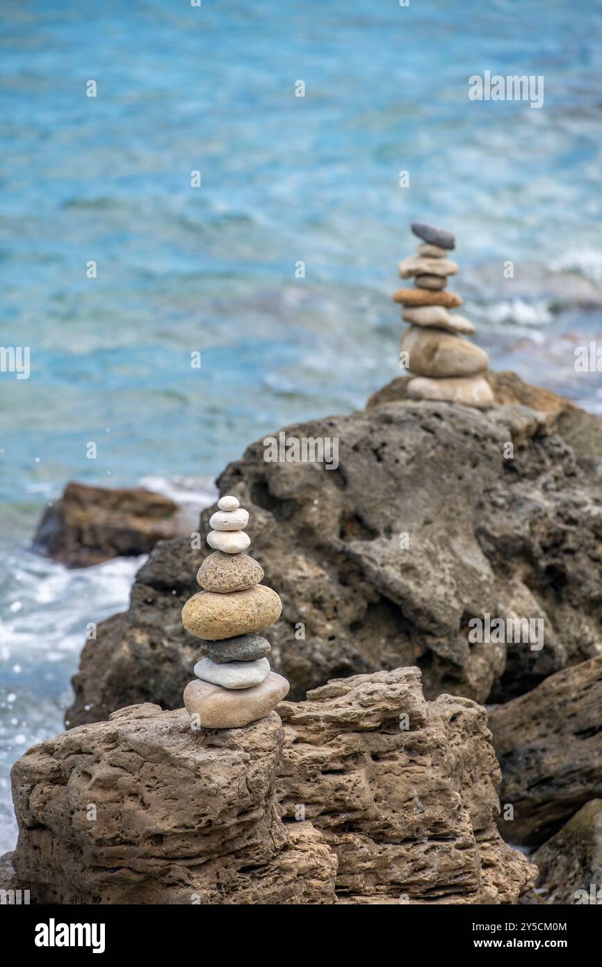 rocks stacked, rock stack, cairn, rock balancing art, rock balance zen ...
