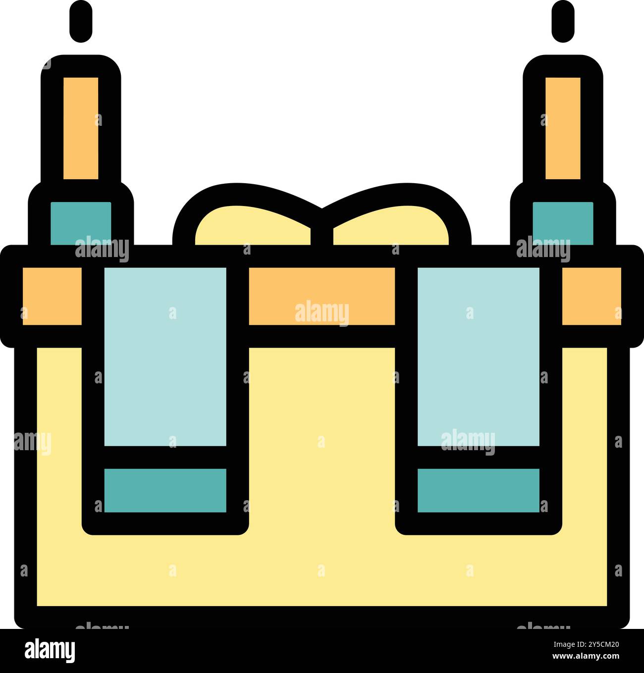 Jewish shabbat concept featuring a challah bread, two candles and a ...