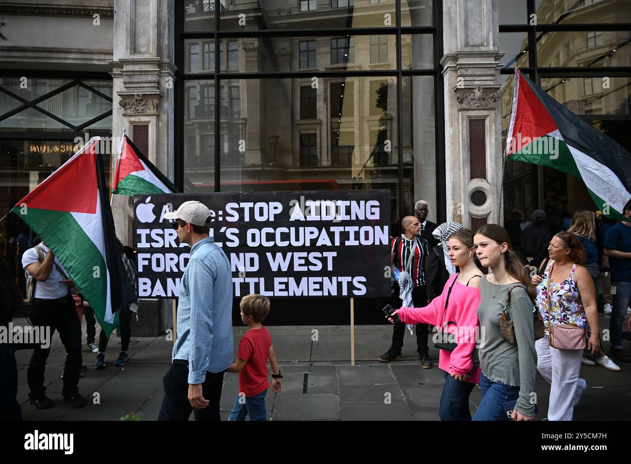 LONDON, ENGLAND: 21th September 2024: Pro-Palestinian protests against ...