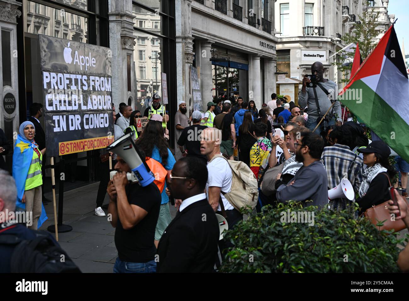 LONDON, ENGLAND: 21th September 2024: Pro-Palestinian protests against ...