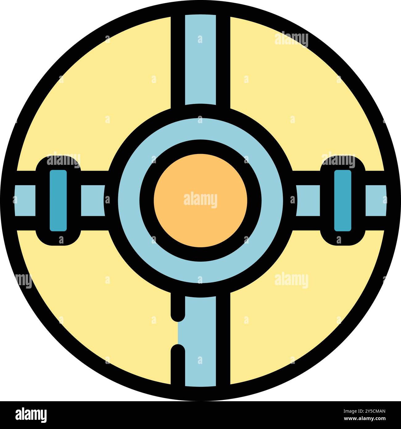 Circular water pipeline system connecting pipes for efficient water ...