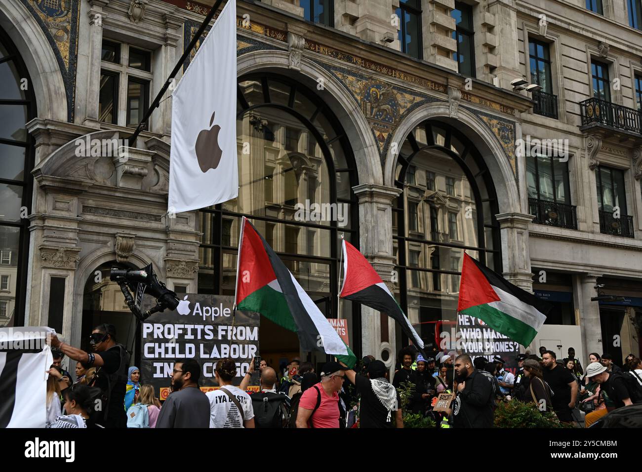 LONDON, ENGLAND: 21th September 2024: Pro-Palestinian protests against ...