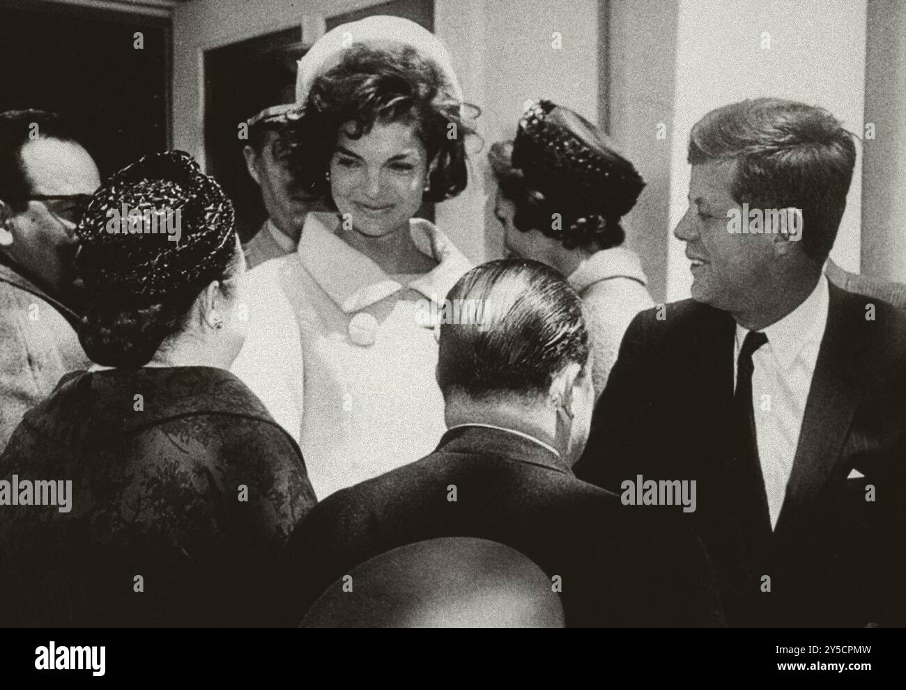 President John F. Kennedy and Mrs. Jacqueline Kennedy meeting ...